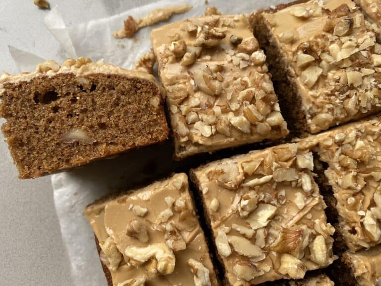 Easy Coffee Walnut Cake - Traditional Home Baking