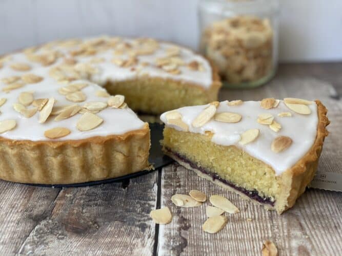 Ground Almond Cake with a Chocolate Drizzle - Traditional Home Baking
