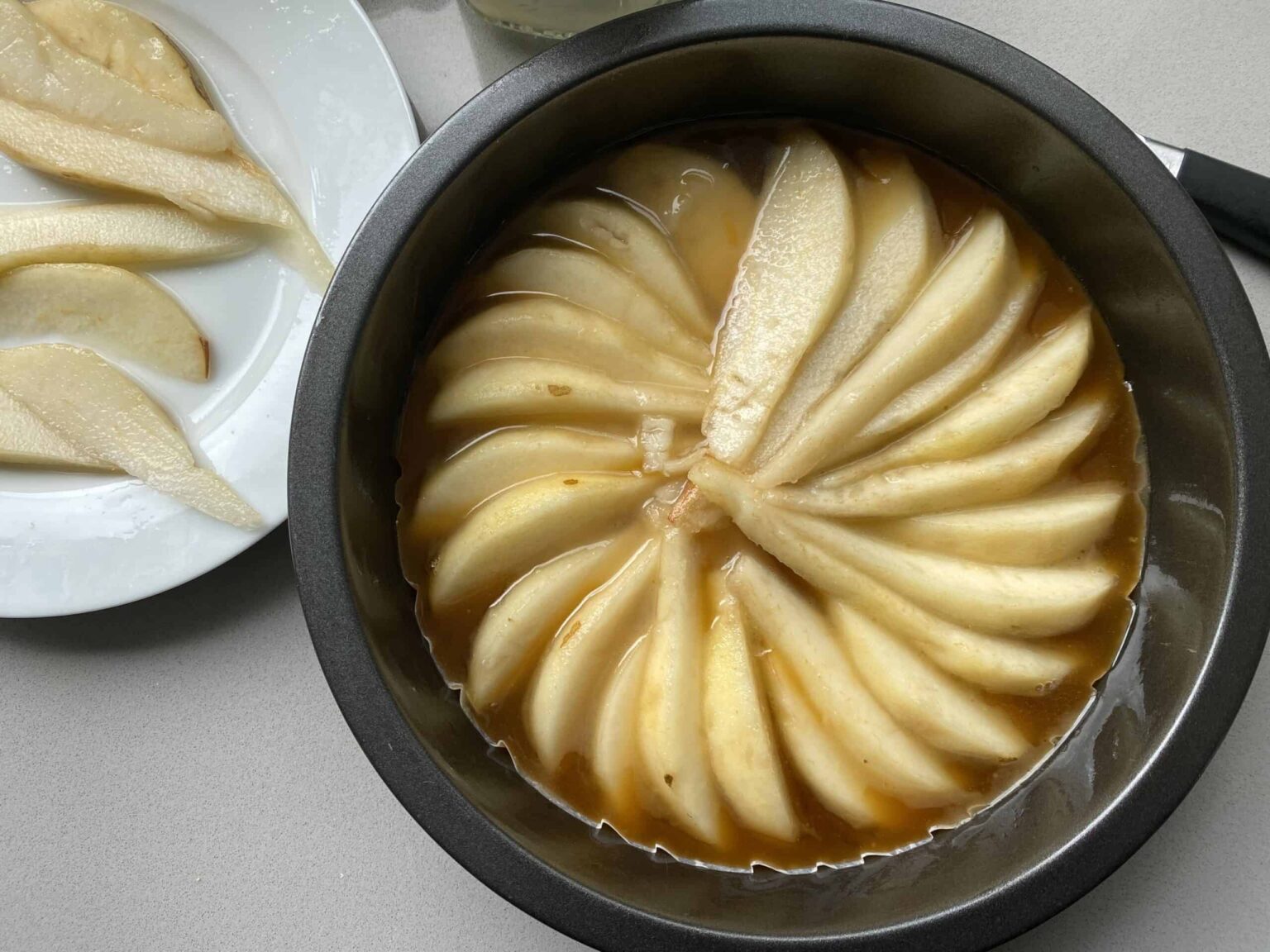 Pear Upside Down Cake - Traditional Home Baking