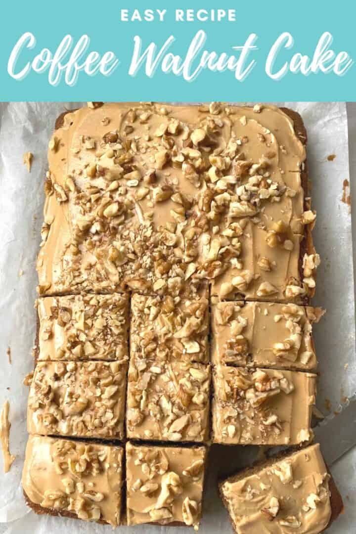 Easy Coffee Walnut Cake - Traditional Home Baking