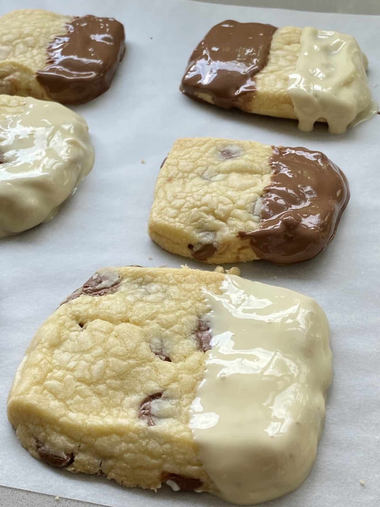 Double Chocolate chip shortbread - Traditional Home Baking