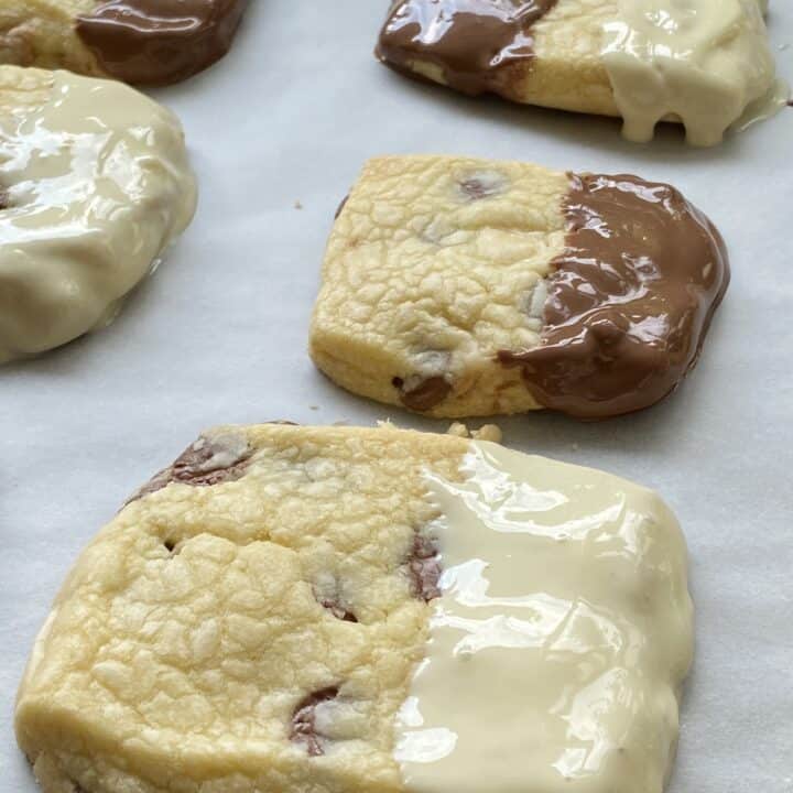 Double Chocolate chip shortbread - Traditional Home Baking